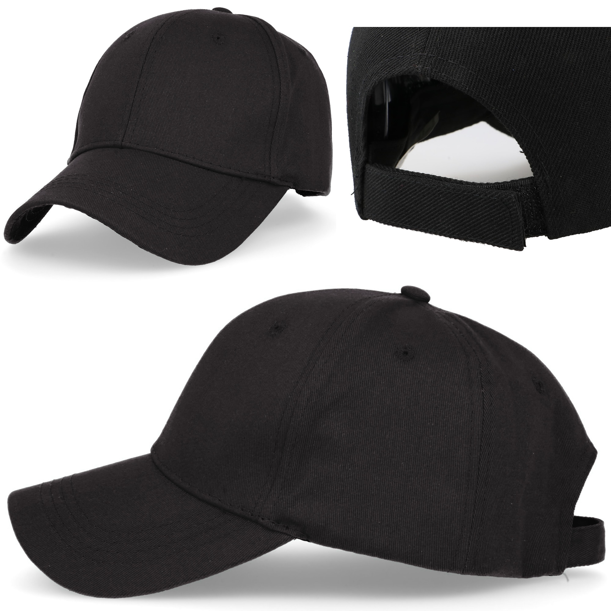 Sapca de baseball, Born86, Poliester, 54-58 cm, Negru - eMAG.ro