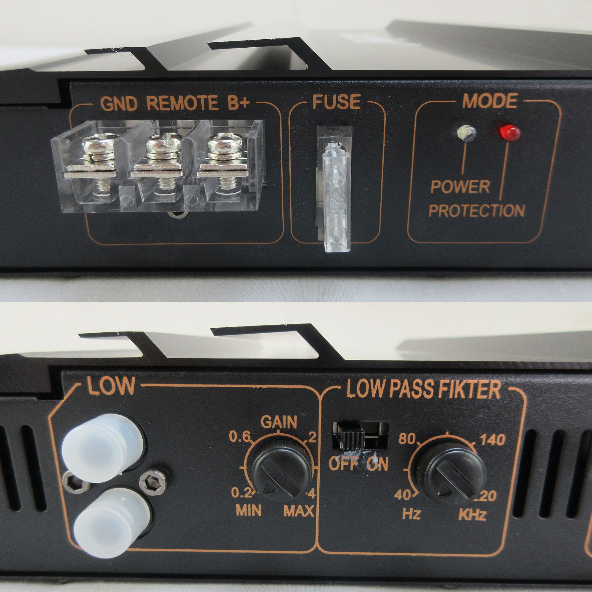 Amplificator automat, AiteFeir, 2 canale, clasa AB, 12 V, AT-4800, 4800 W, 200 x 237 x 50 mm ...