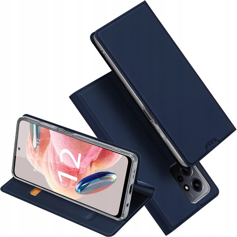 Husa pentru Redmi Note 12 4G, Piele ecologica, Albastru - eMAG.ro