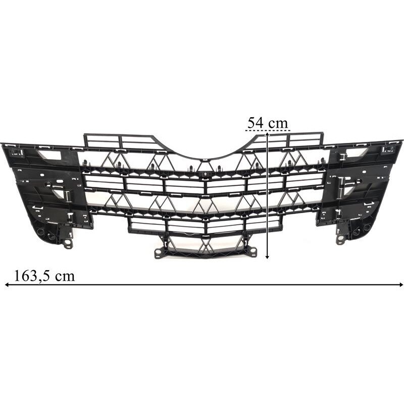 Grila centrala, Lamiro, Plastic, Compatibil Mercedes-Benz Actros MP4 ...