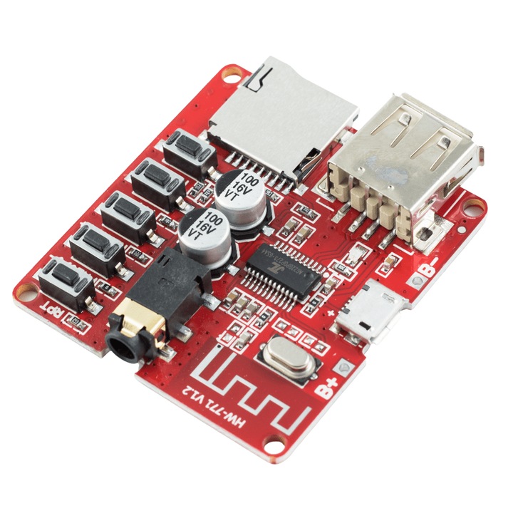 Modul audio, Bluetooth 4.1, Cu mp3 player, Slot pentru card SD ...