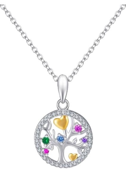 Colier dama, Mennica Bydgoska, Argint 925, Multicolor - eMAG.ro