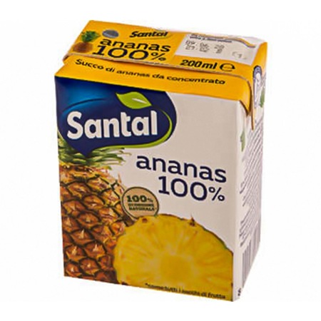 Set 20 x Suc de Ananas 100%, Santal, Brick Pai, 0.2 l - eMAG.ro