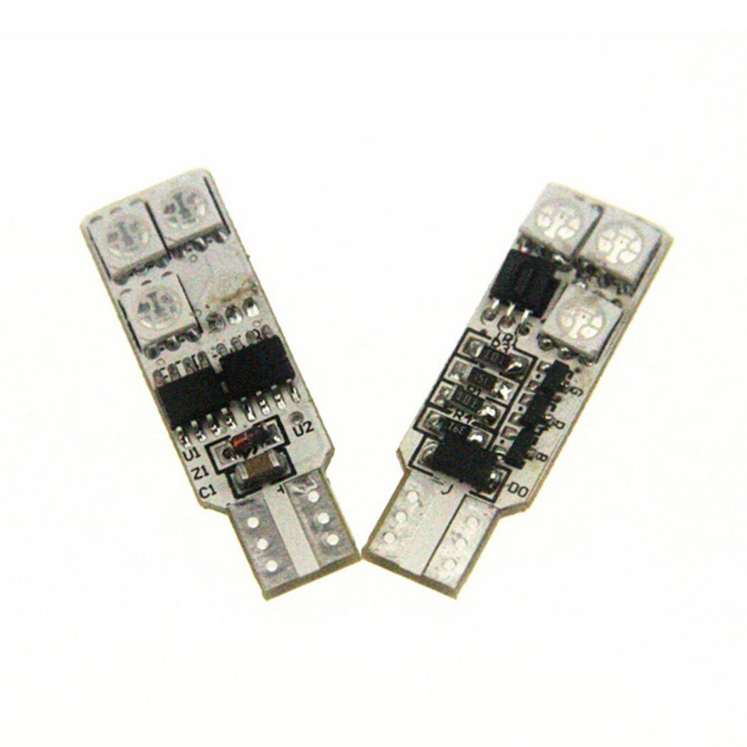 Bec pozitie RGB CU TELECOMANDA - T10, 6 LED SMD 5050 RGB 12V (pret/set ... Bec pozitie RGB CU TELECOMANDA - T10, 6 LED SMD 5050 RGB 12V (pret/set ...