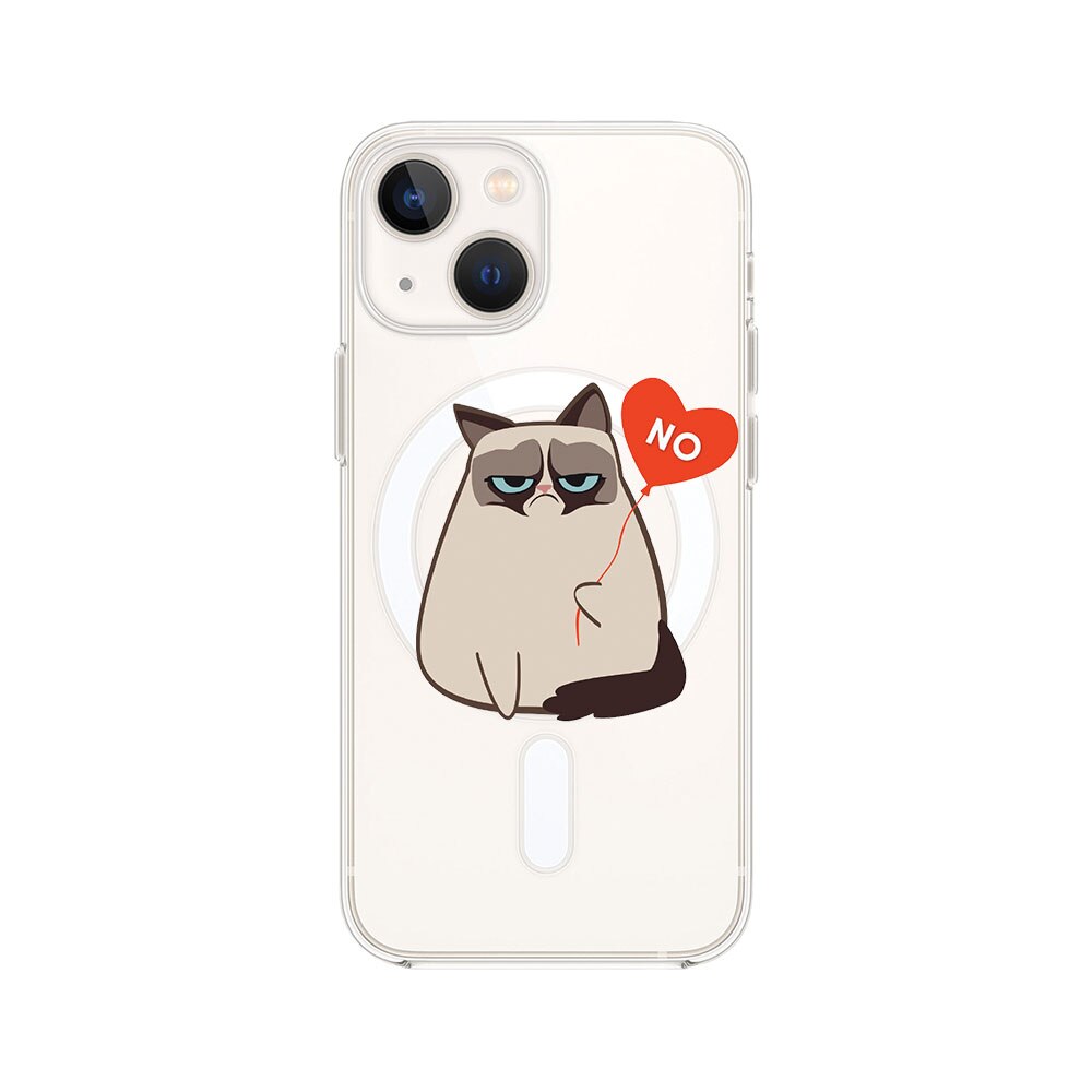 Силиконов калъф BestCase за Apple iPhone 13 Mini, Meme - Grumpy Says No ...