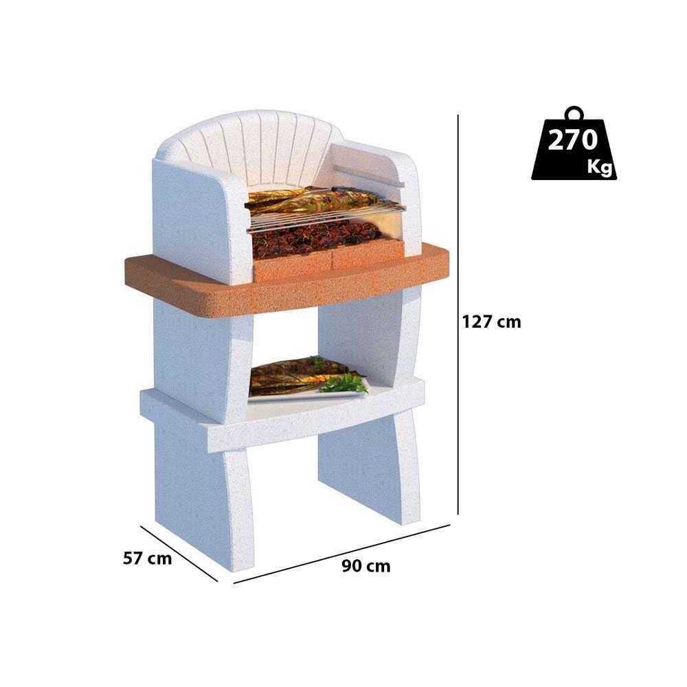 Gratar pentru gradina / terasa LineaVZ Modena, din material refractar ...