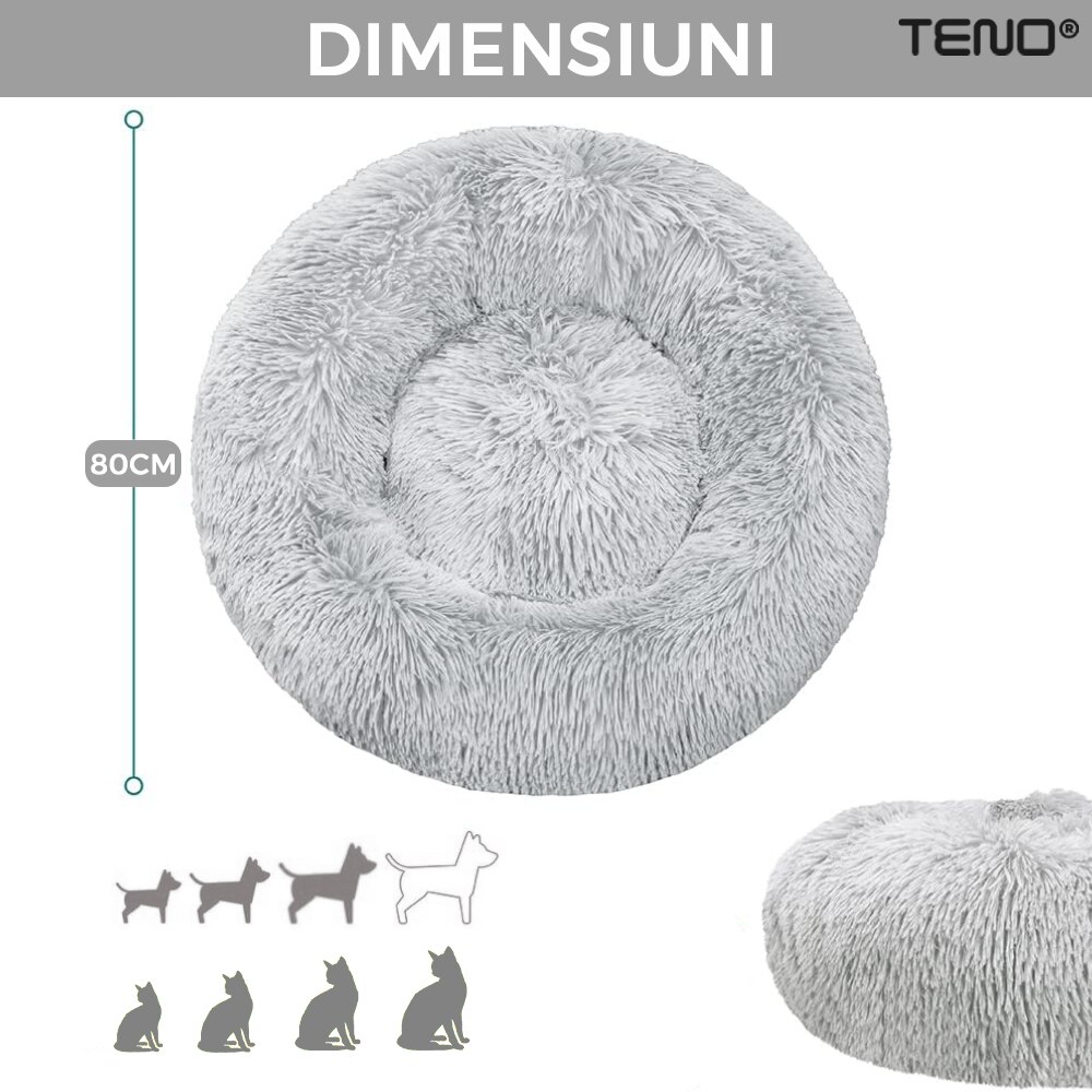 Pat Animale Teno®, captusit, moale, pufos si calduros, pentru caini si ...