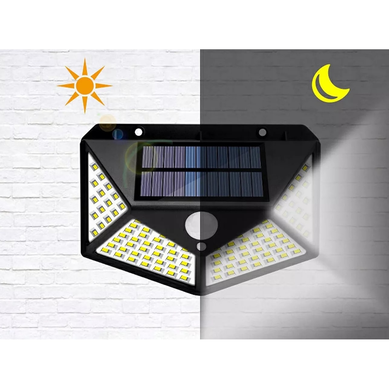 Set de 6 lampi solare, BK 100 LED, DIGIMAT®, Senzor de miscare, lumina ...