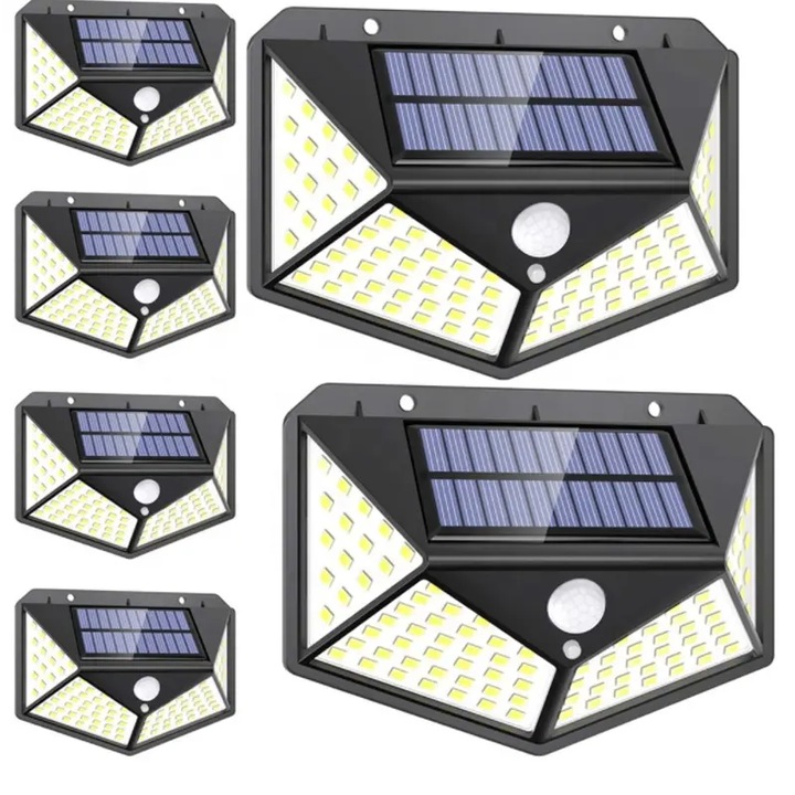 Set de 6 lampi solare, BK 100 LED, DIGIMAT®, Senzor de miscare, lumina ...