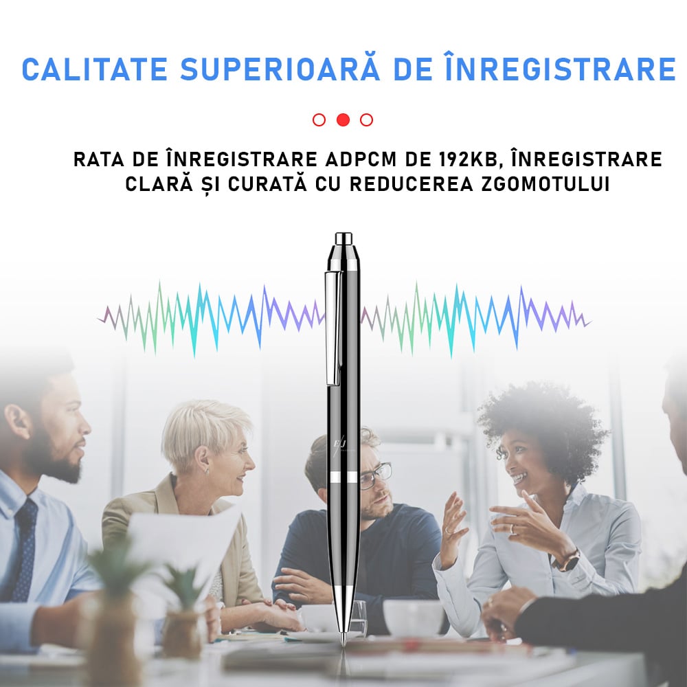 Reportofon spion pix 16GB cu mufa de casti ascunsa, EJ Products, Q90 ...