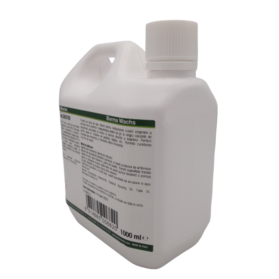 Detergent pe baza de apa pentru lemnul de exterior, Borma Wachs, No ...