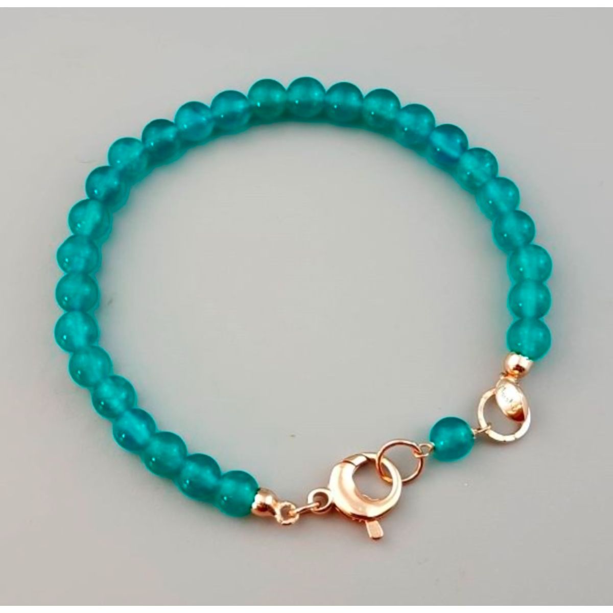 Set Energy din Jad verde acvatic, colier, bratara si cercei - eMAG.ro