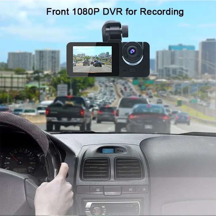 Camera auto de bord DVR, Qyntech®, Card memorie 32Gb inclus, Conexiune ...