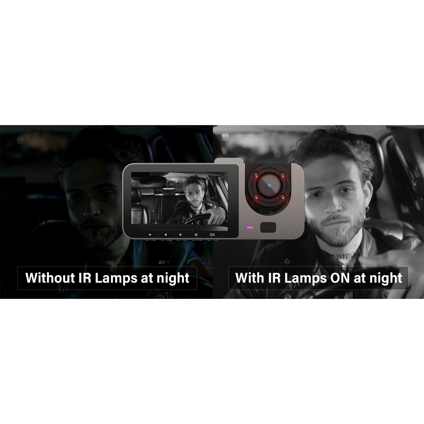 Camera auto de bord DVR, Qyntech®, Card memorie 32Gb inclus, Conexiune ...