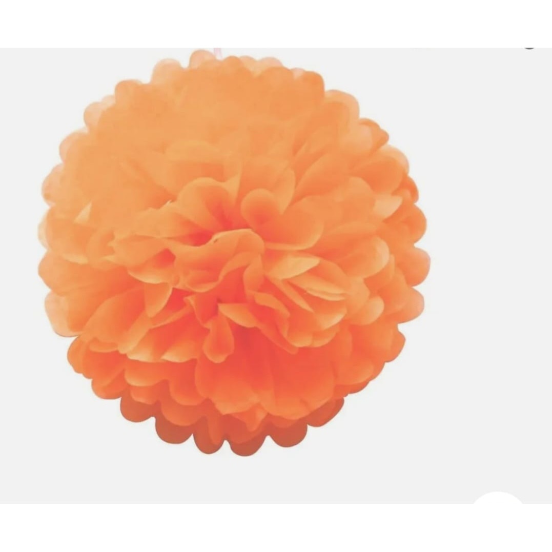 Pampon hartie 25 cm portocaliu - eMAG.ro