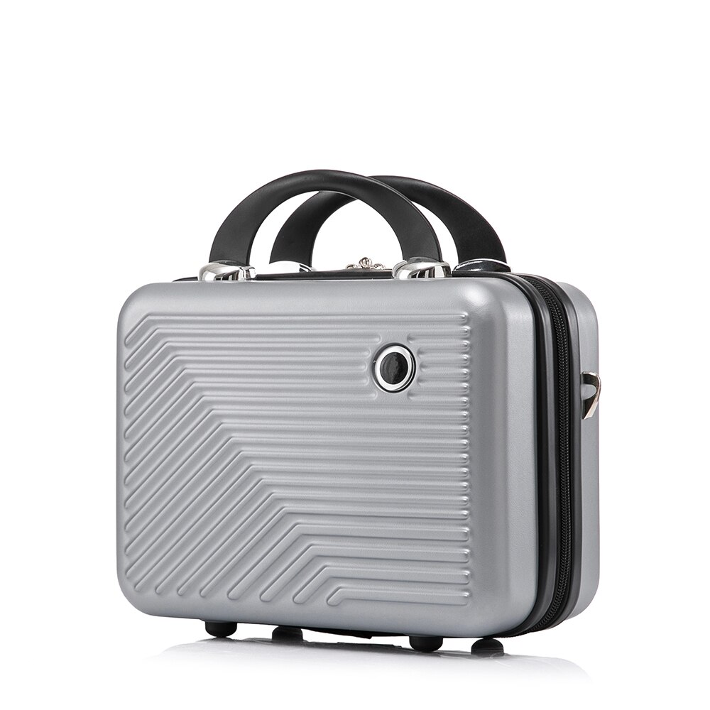 Set troler cabina cu geanta cosmetice, Quasar & Co.®, cifru TSA, 4 roti ...