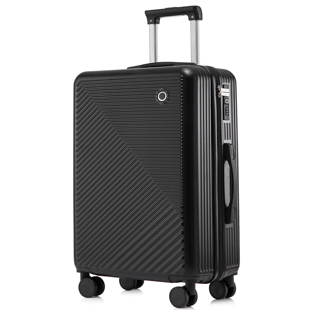 Set troler cabina cu geanta cosmetice, Quasar & Co.®, cifru TSA, 4 roti ...