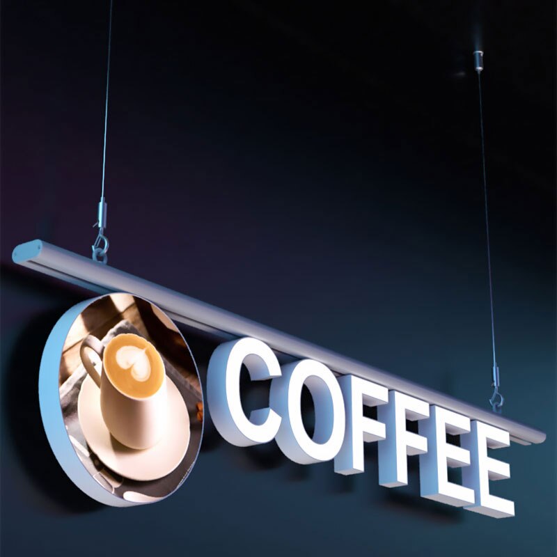 Litera LED, abcMIX glisabila F mare, seria track, profil Al, 150mm ...