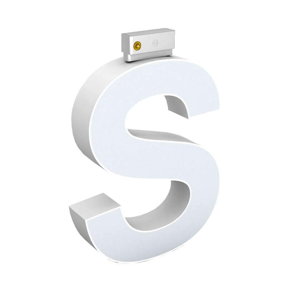 Litera LED, abcMIX glisabila S mare, seria track, profil Al, 150mm ...