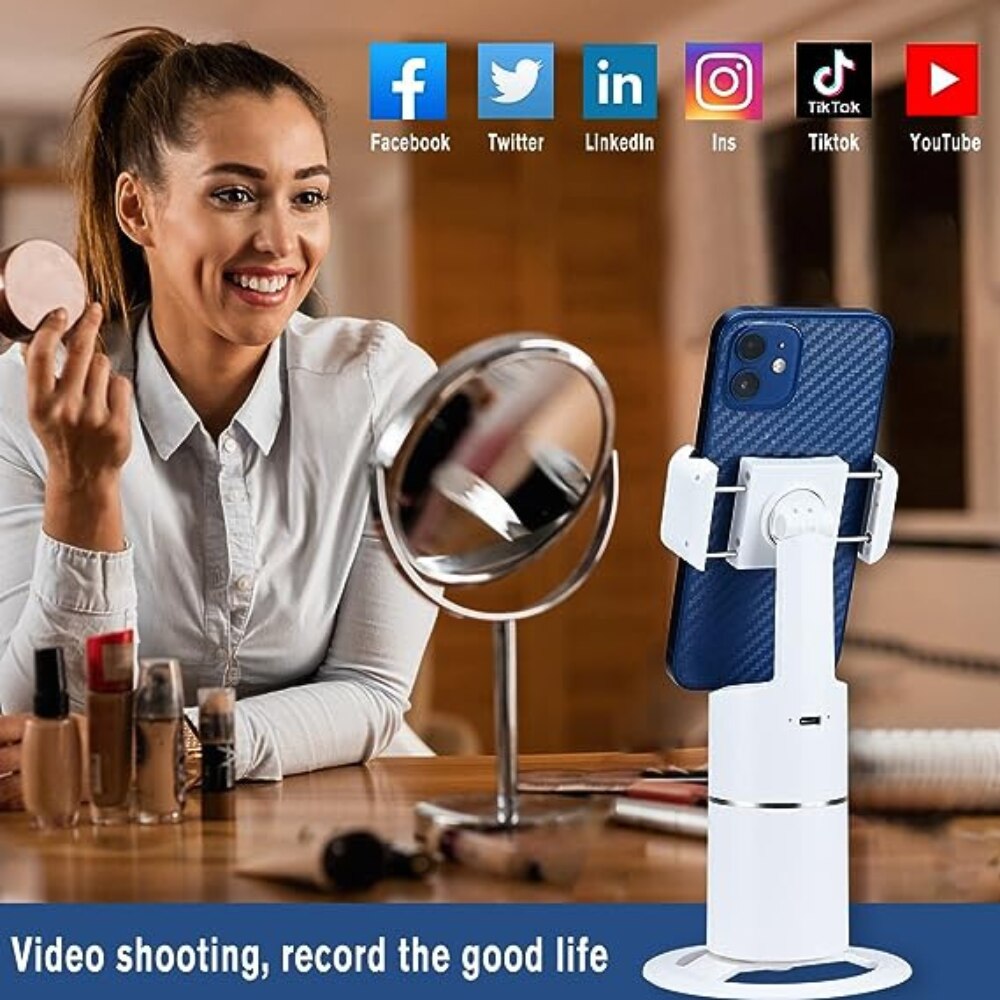 Suport Telefon Smart cu Urmarire Automata, Rotire 360°, Inteligenta ...