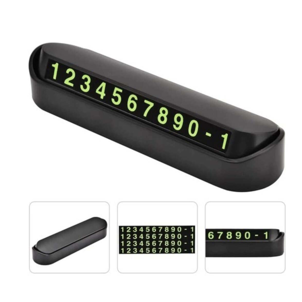 Suport numar telefon Negru, Numere Magnetice, parcare temporara - eMAG.ro