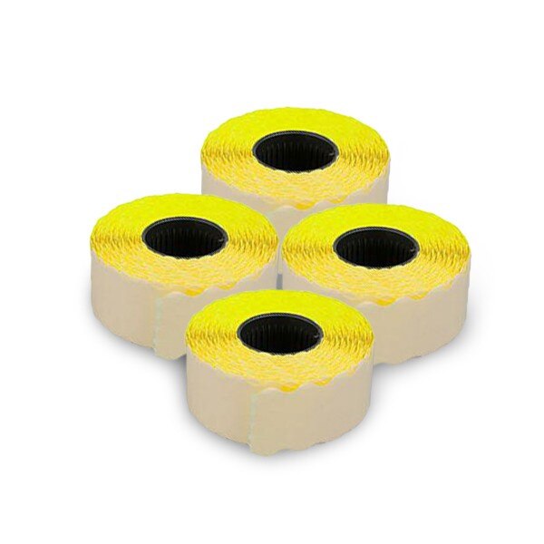 Etichete fluorescente marcator, ProCart, 26x12, galben - eMAG.ro