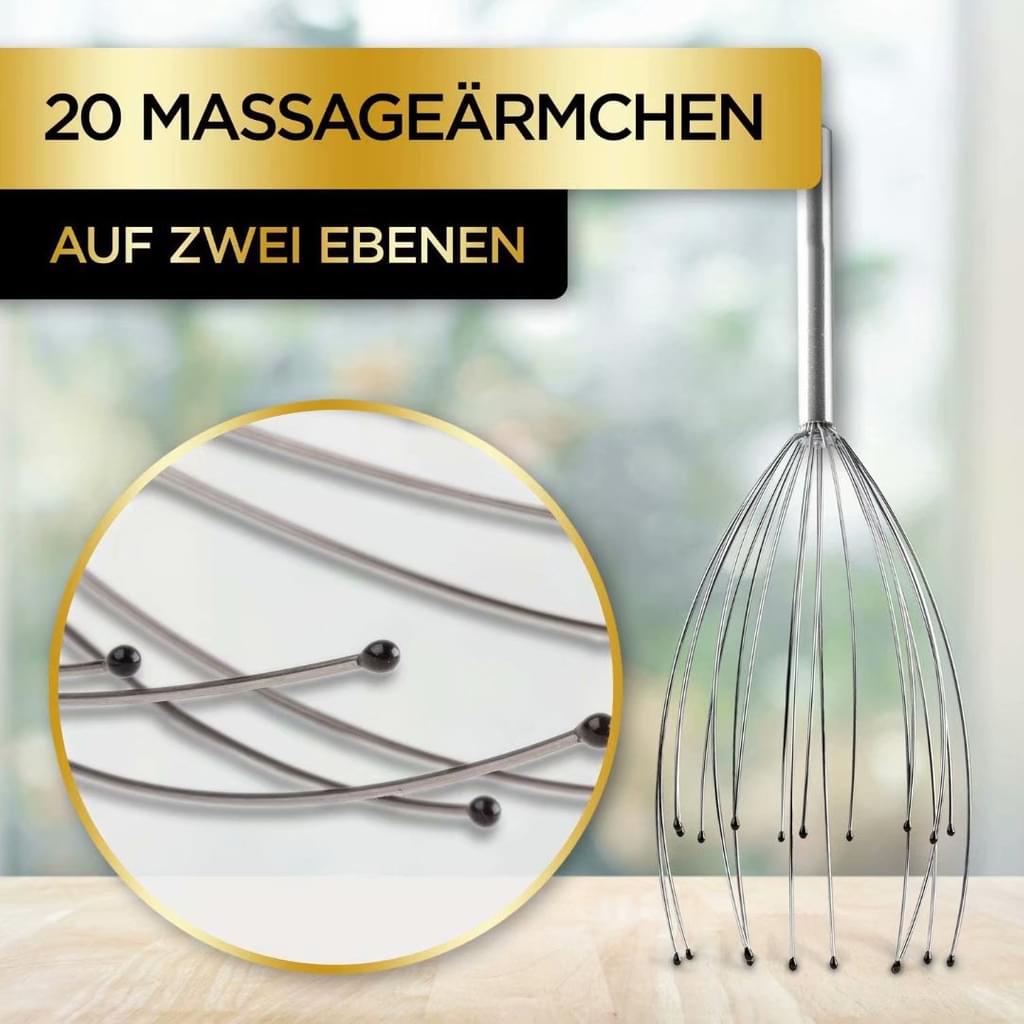 Masj pentru scalp, Metal, 10.5x10.5x24.2cm, Argintiu - eMAG.ro