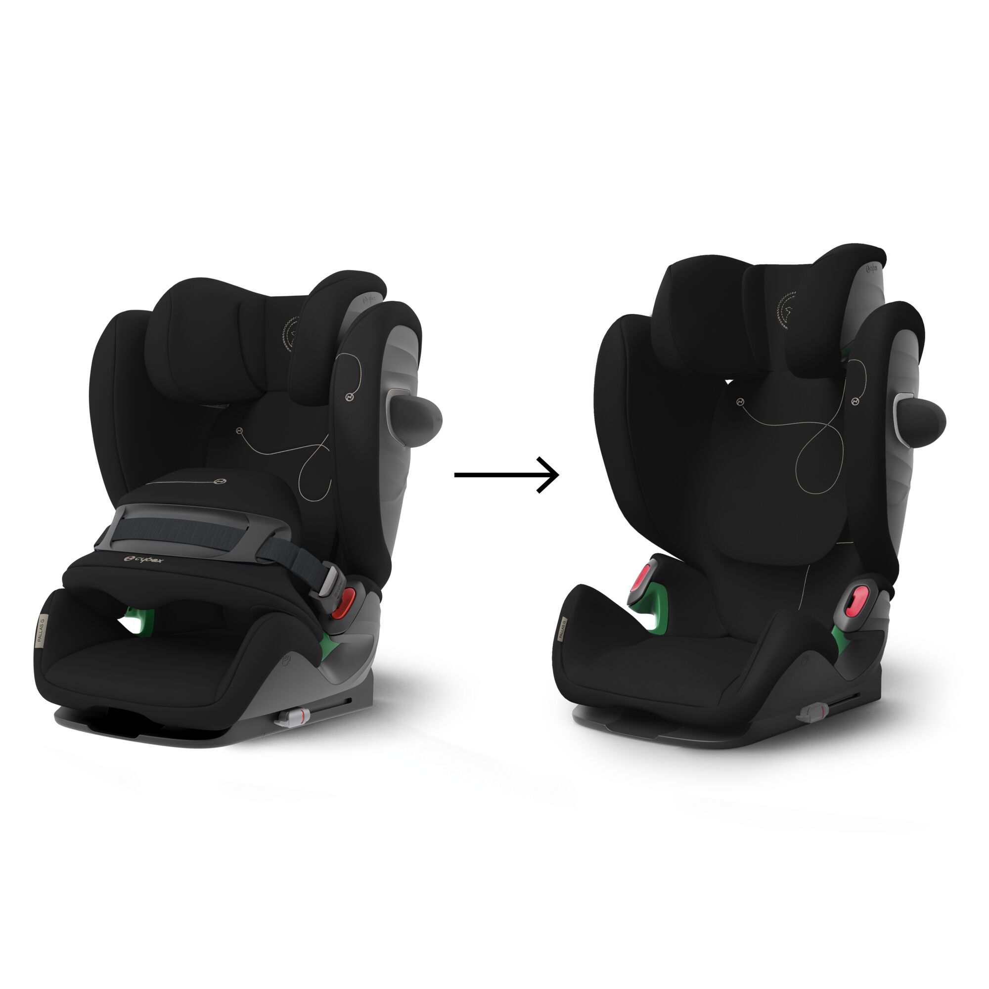 Scaun auto pentru copii Cybex Gold PALLAS G I-SIZE Moon Black - eMAG.ro