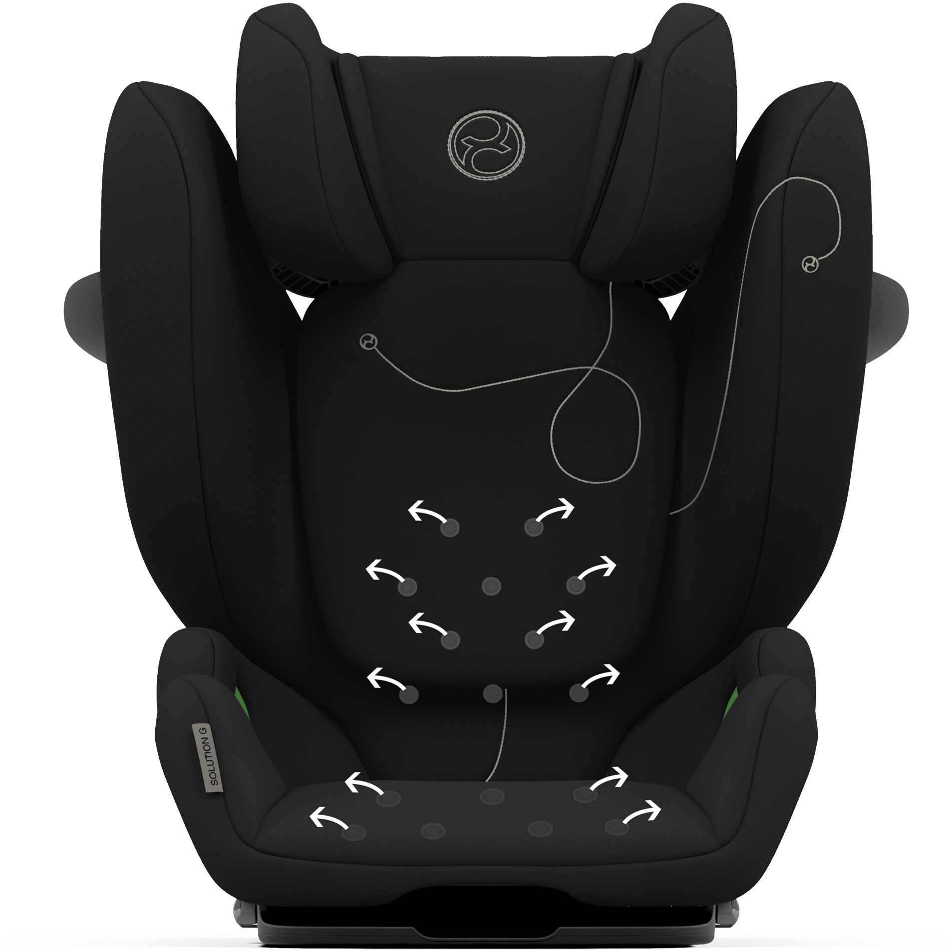 Столче за кола Cybex Gold Solution G i-Fix Moon Black, Черен - eMAG.bg