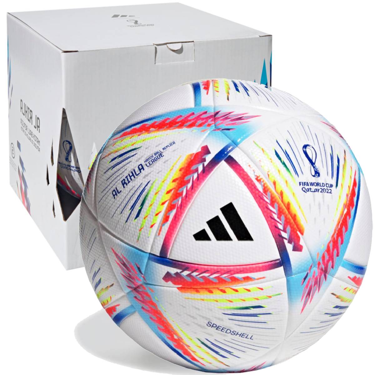 Minge fotbal Al Rihla League World Cup 2022 Qatar, Adidas, TPU, Marime ...