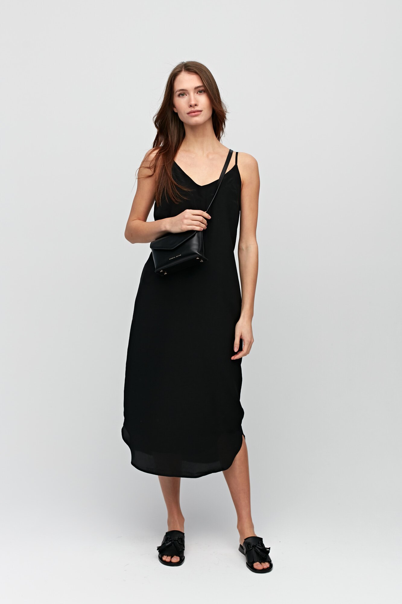 Rochie, Patrizia Aryton, Matase, Negru, 34 - eMAG.ro