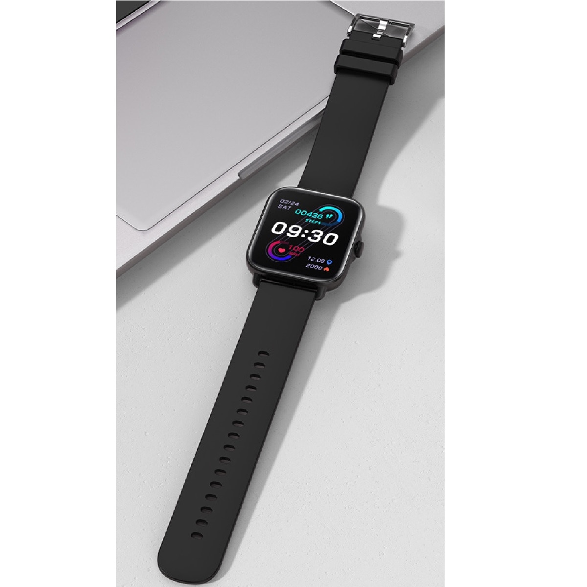 Smartwatch modern GIDA-CRIS Y22 GC165 cu ecran TFT de 1.7” negru si ...