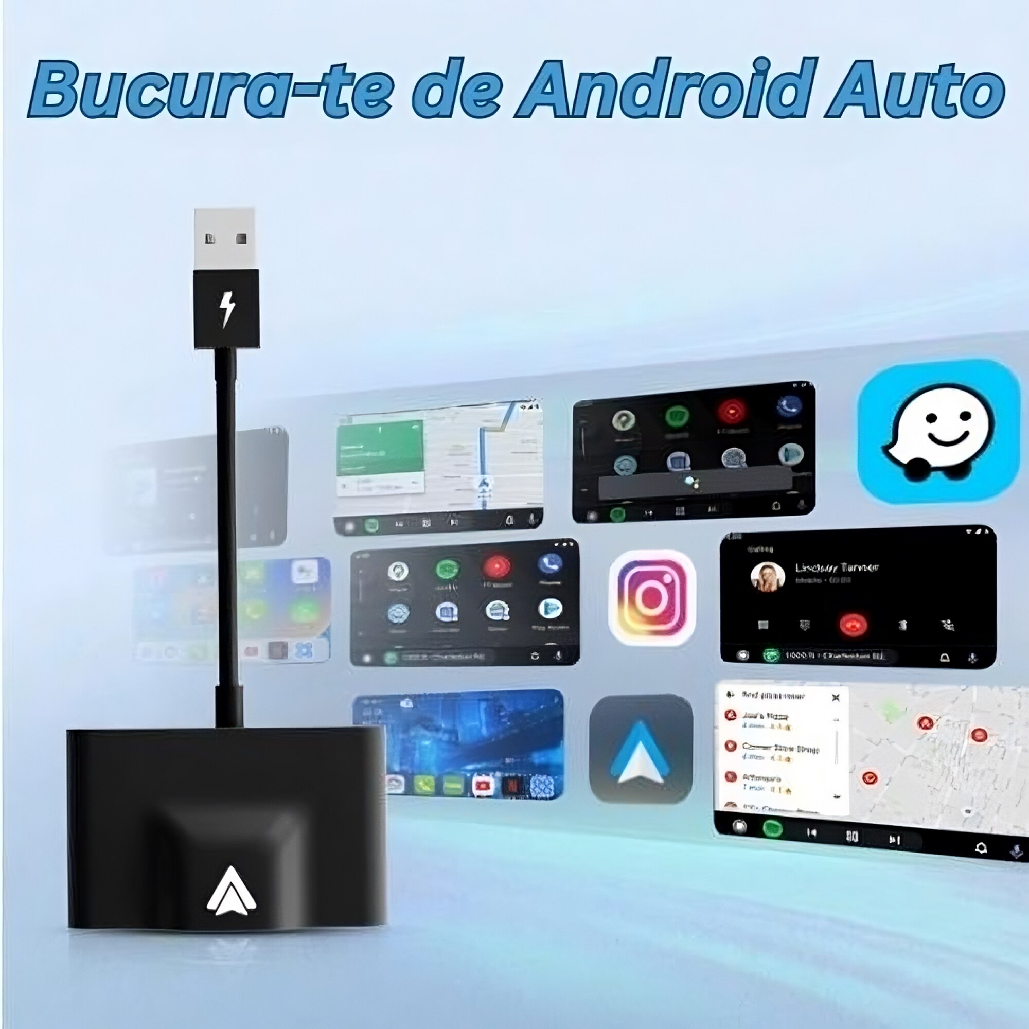 Modul Android Auto wireless, doar pentru masini cu Android Auto de ...