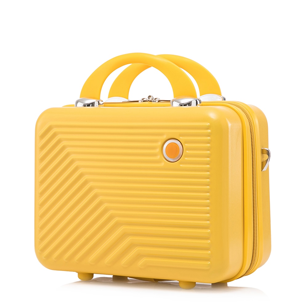 Set troler cabina cu geanta cosmetice, Quasar & Co.®, 55 x 39 x 23 cm ...