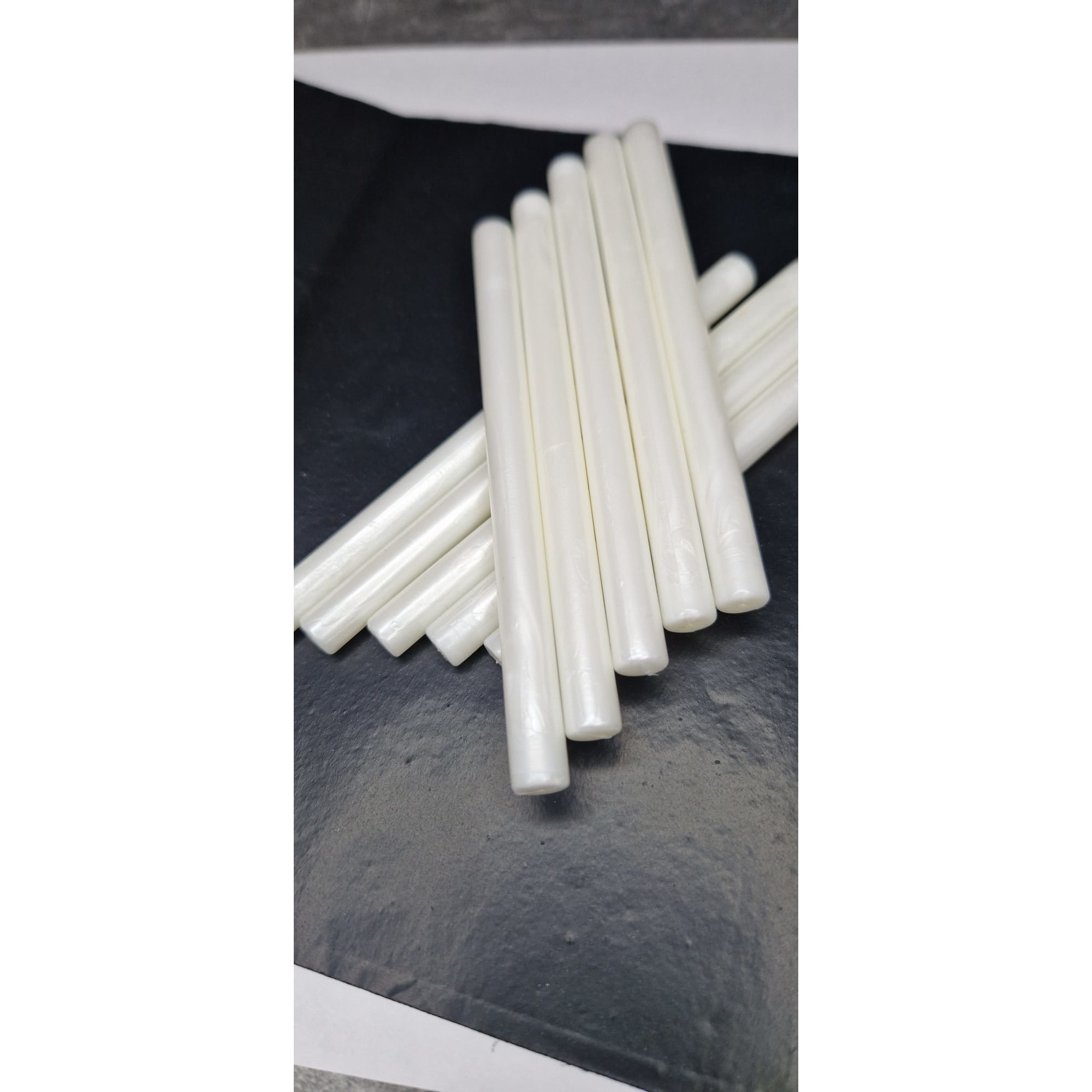 Baton de ceara alb sidef pentru sigilii invitatie nunta botez - 0.7 x ...
