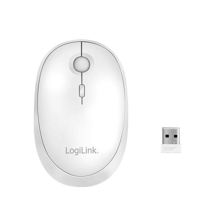 Mouse wireless, LogiLink, 800/1200/1600 dpi, Alb - eMAG.ro