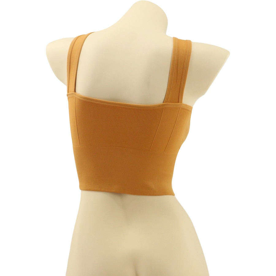 Bustiera sport din material elastic, MG-H866, galben, One Size - eMAG.ro