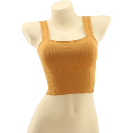 Bustiera sport din material elastic, MG-H866, galben, One Size - eMAG.ro