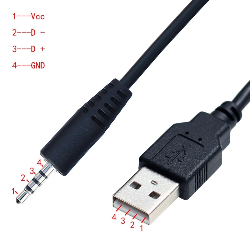 Cablu alimentare USB la jack 3.5 mm, 100 cm, negru - eMAG.ro