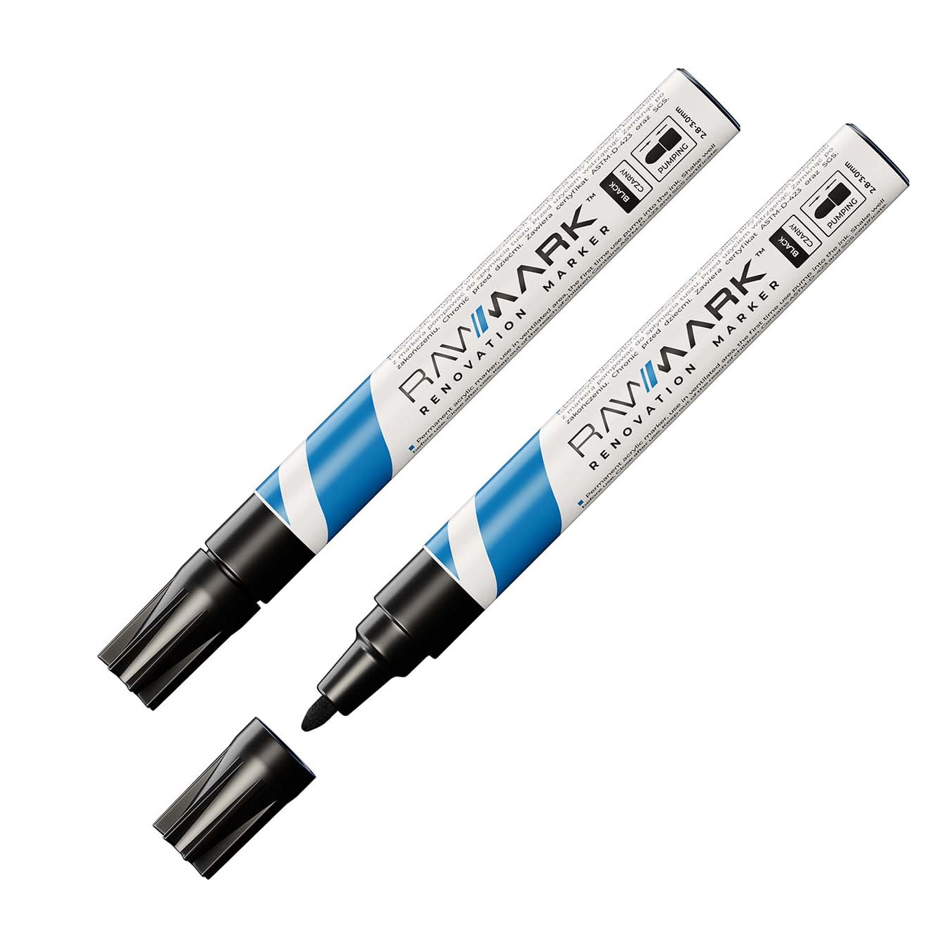 Marker pentru renovarea pietrelor funerare, Rawmark, Negru - eMAG.ro