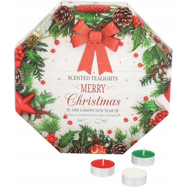 Calendar advent cu lumanari parfumate, Multicolor - eMAG.ro