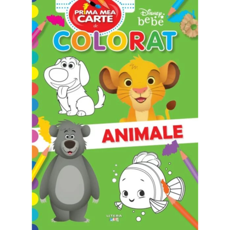 Disney bebe. Prima mea carte de colorat. Animale - eMAG.ro