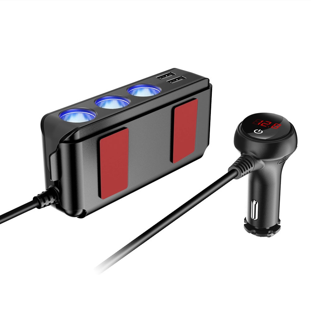 Adaptor splitter bricheta auto, Qyntech®, Multiplicator 7 in 1, 12V/24V ...