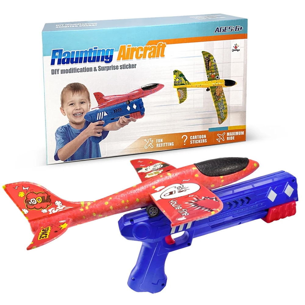 Avion pentru copii JUP GUBOOM avion catapulta 7398772 1-41, Spuma, 6 ...