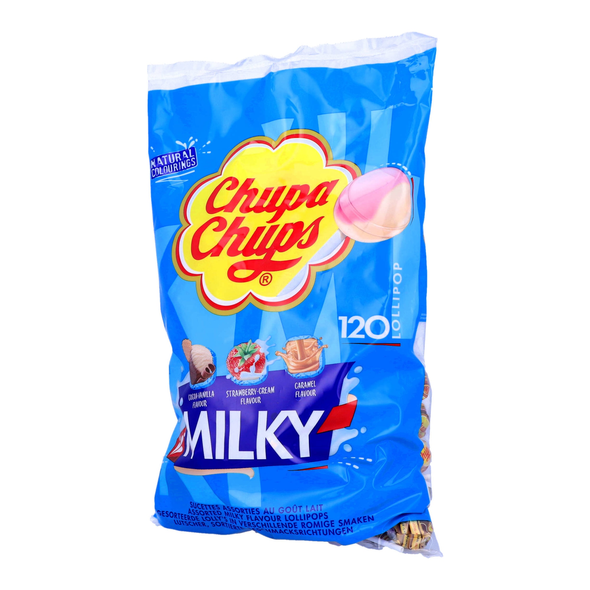 Set 120x Acadele asortate Chupa Chups, Lapte, 120 x 12g - eMAG.ro