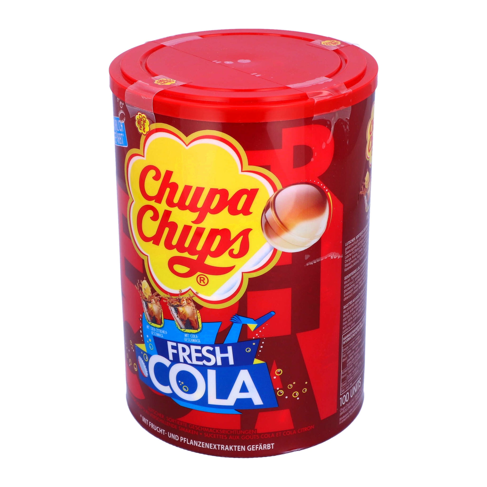 Set 100x Acadele asortate Chupa Chups, Fresh Cola, 100 x 12g - eMAG.ro