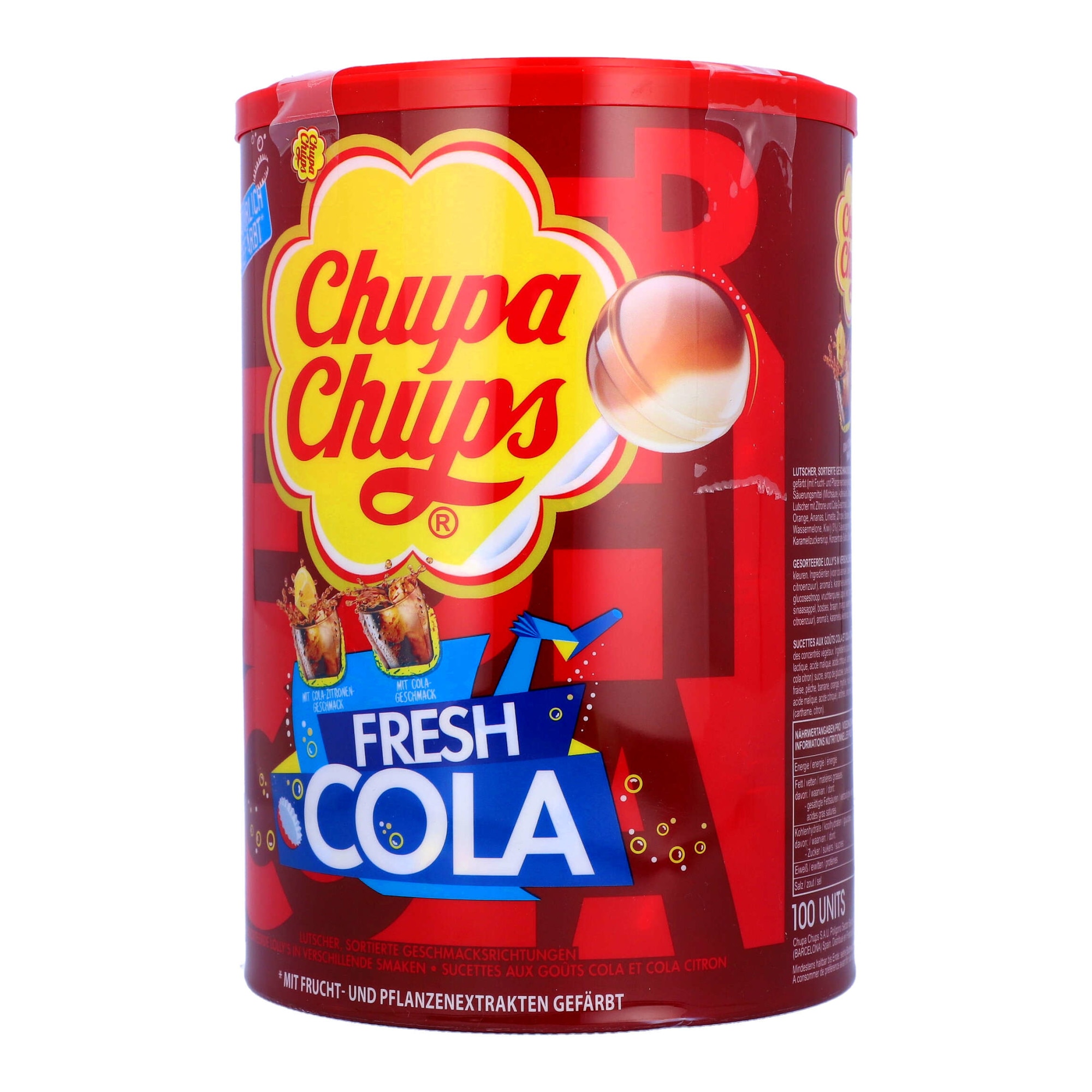 Set 100x Acadele asortate Chupa Chups, Fresh Cola, 100 x 12g - eMAG.ro