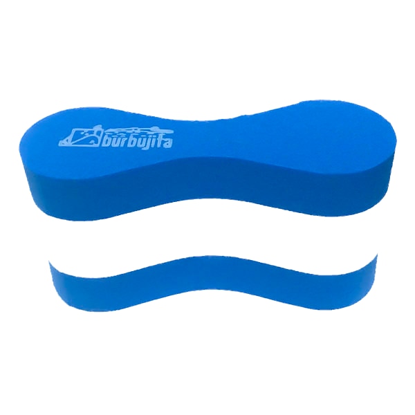 Plutitor monobloc bicolor pentru inot, albastru, spuma Eva, 24 cm x14 ...