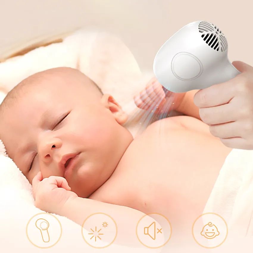 Vezeték nélküli hajszárító babáknak, Alhena®, Gentle flux, újratölthető ...