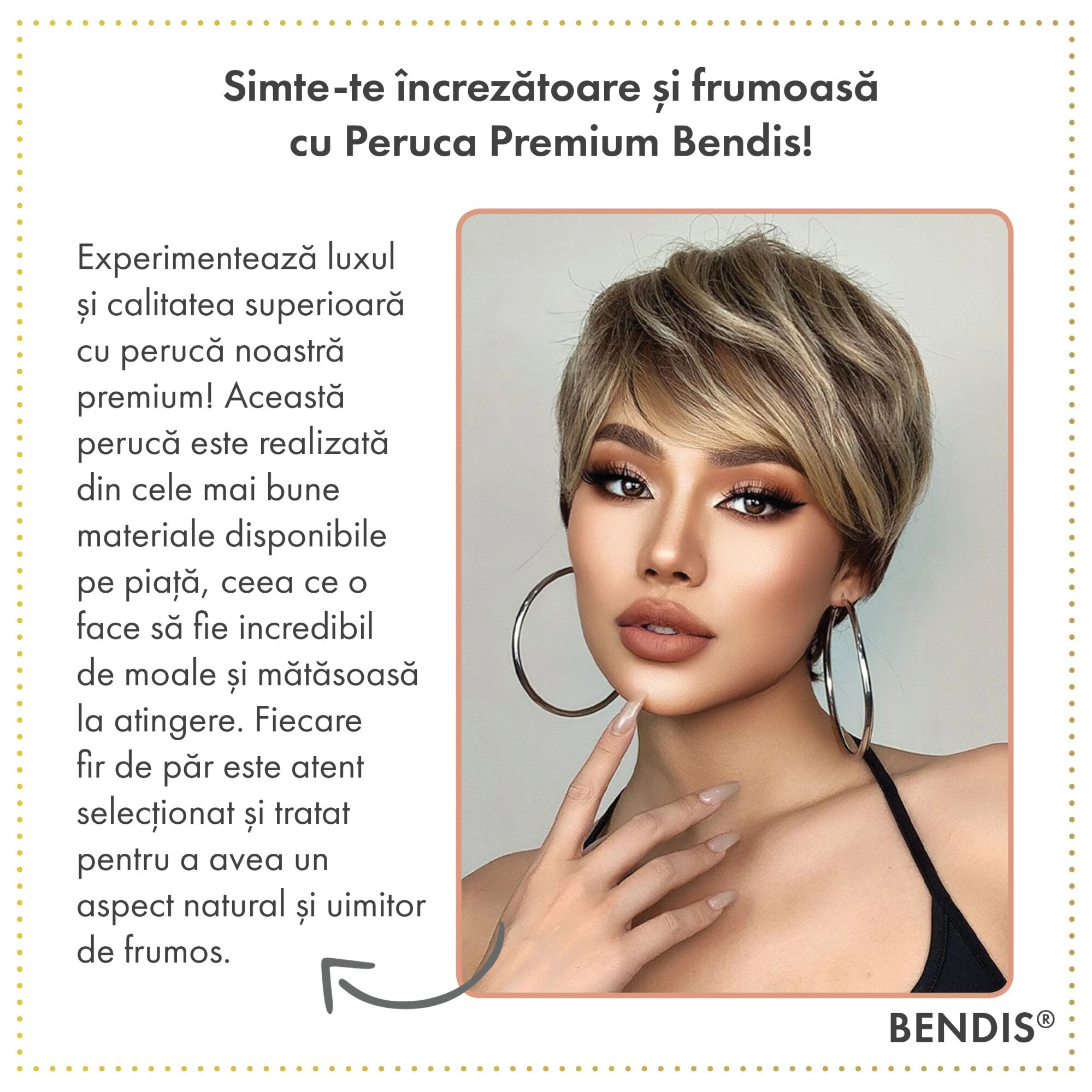 Peruca dama, culoarea Blond Suvitat, fibra Premium Futura Heat cu ...